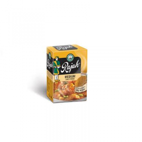 Rajah Medium Curry Powder (L) 100g Box - Biltongandboerewors