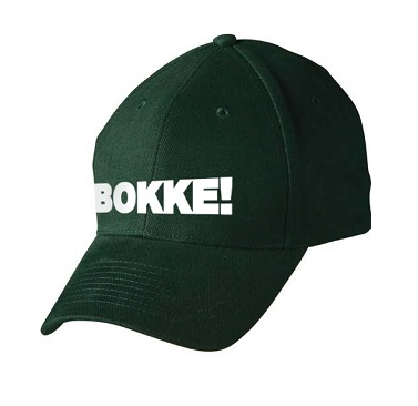 Baseball Cap Unisex Green BOKKE White text - Biltongandboerewors